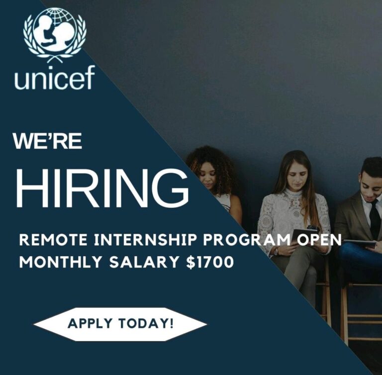 UNICEF Remote Internship 2026: (Paid, 6 Months) - United Nations Recruit